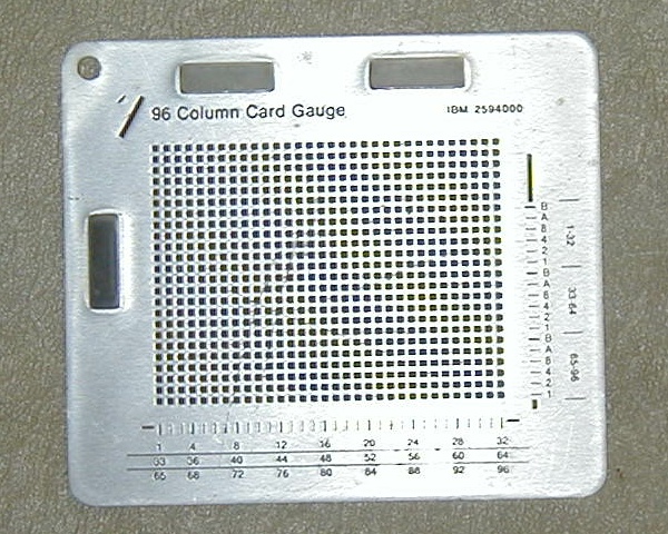 96 column card – billziegler1947